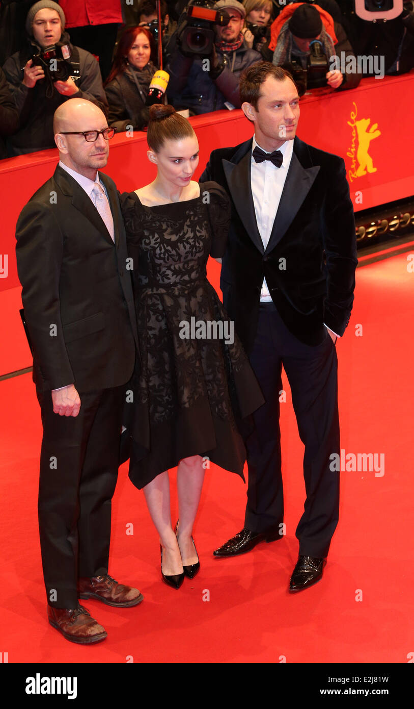 Steven Soderbergh - Rooney Mara - Jude Law at the 63rd Berlin ...