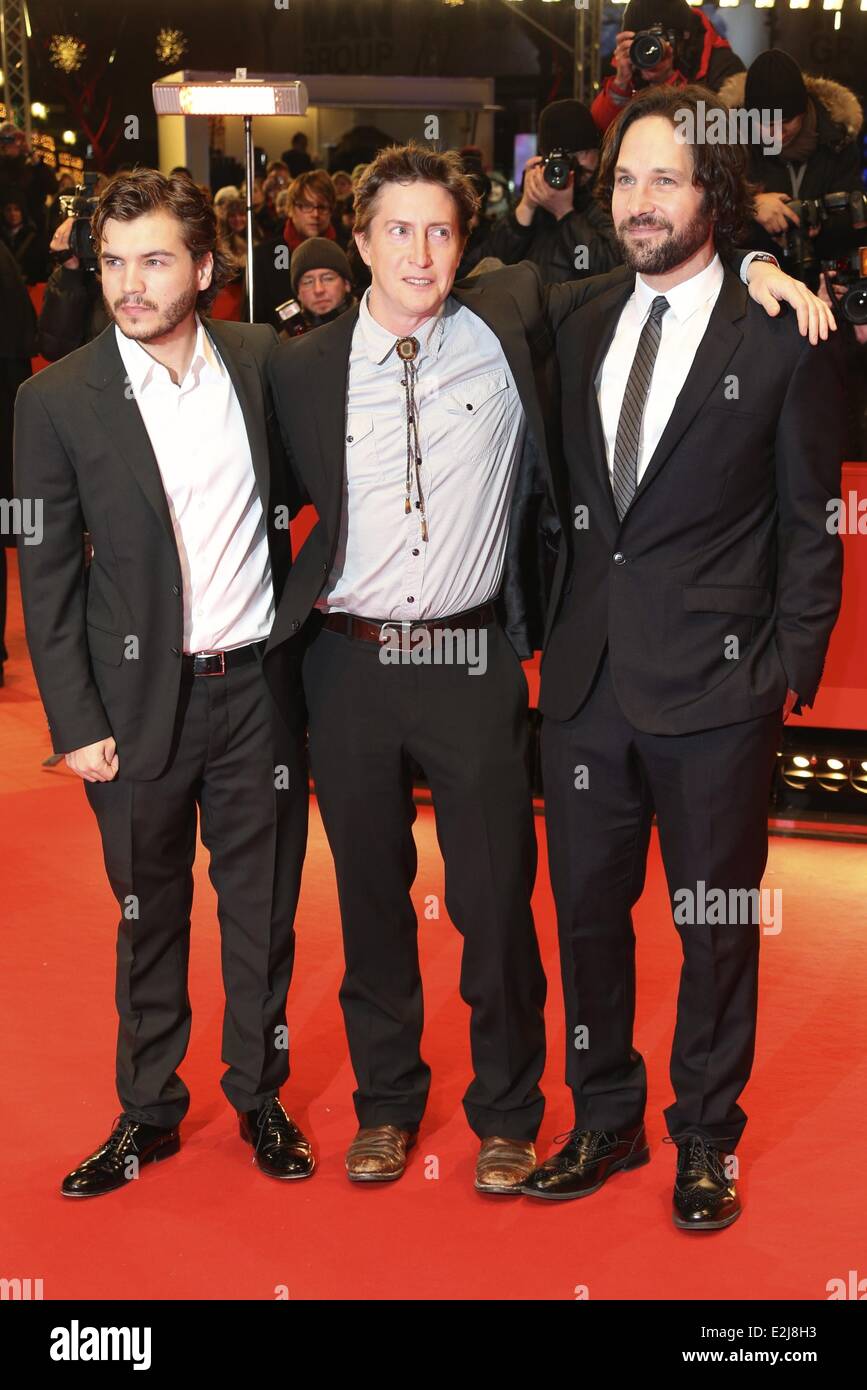 Emile Hirsch, David Gordon Green, Paul Rudd, at the 63rd Berlin ...