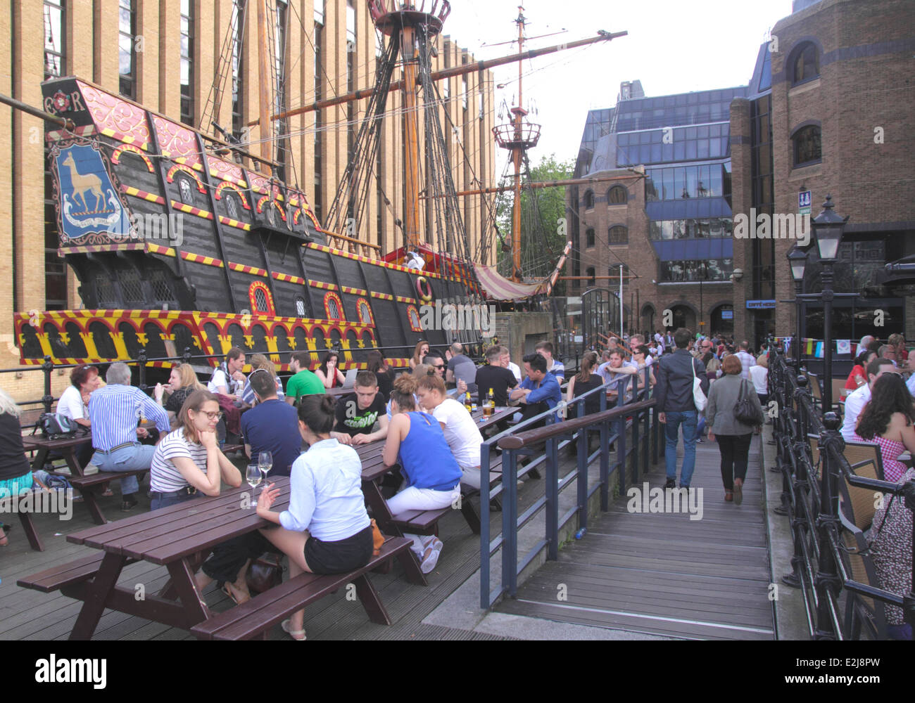 The Old Thameside Inn Pickfords Wharf London Stock Photo - Alamy