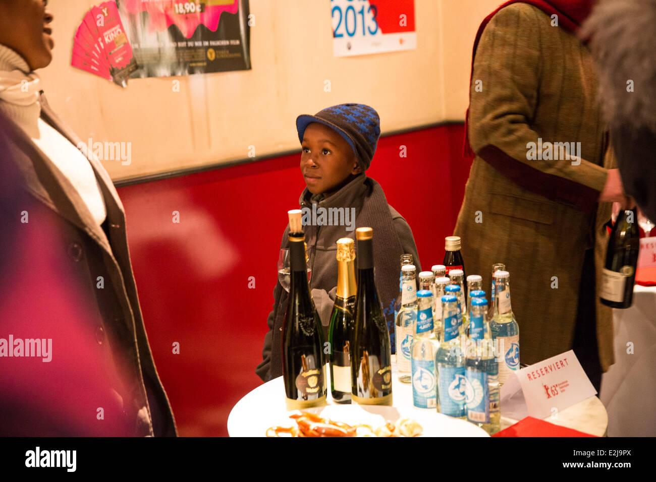 Rapule Sinaye Hendricks and his mother at the 63rd Berlin International ...