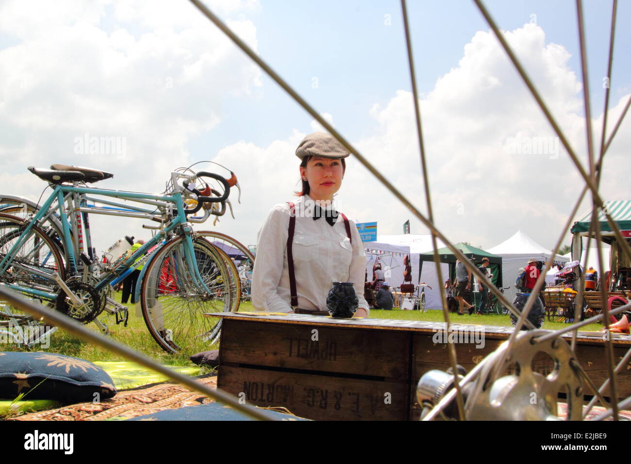 Bakewell, Derbyshire, UK. 20 June 2014. Heidi Ballantyne, 26, from ...