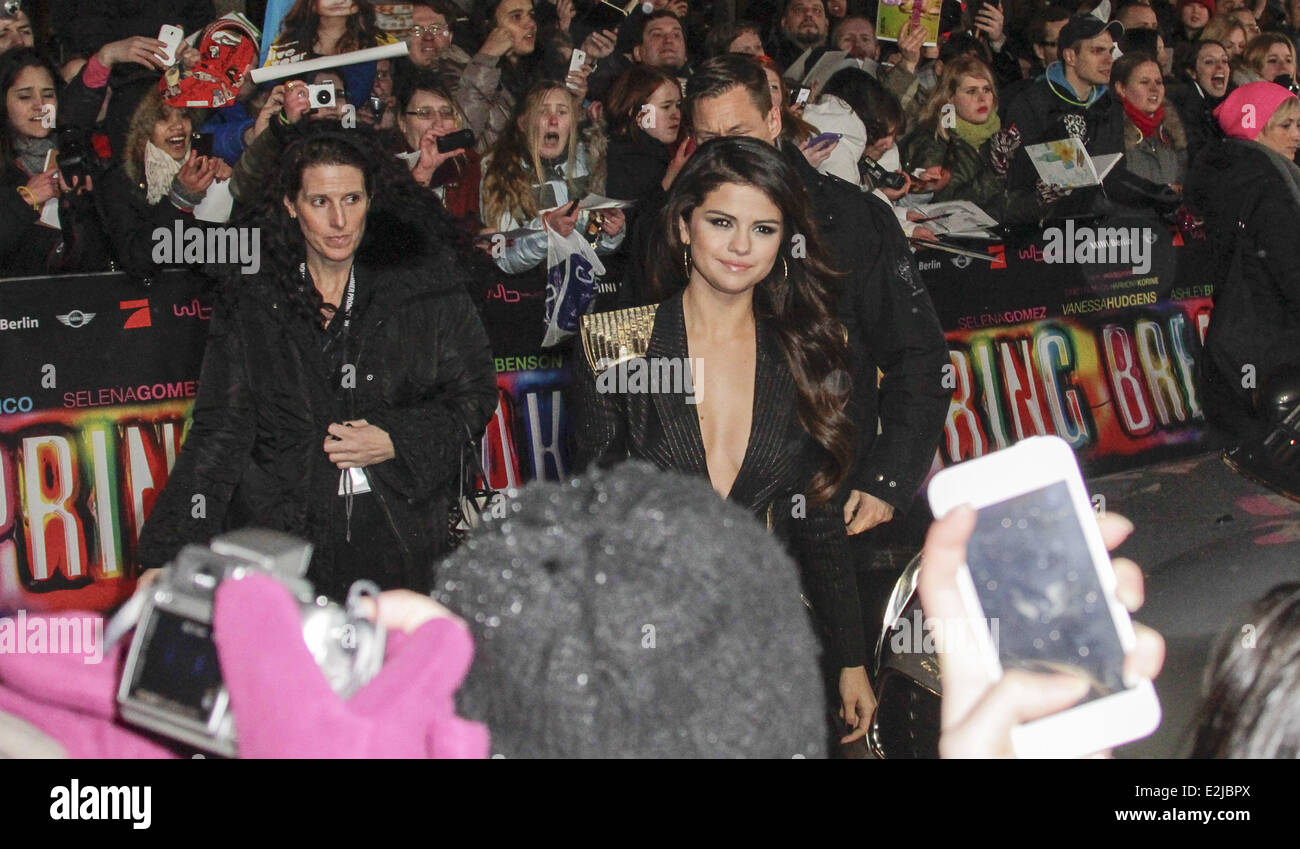Selena Gomez at the German premiere of Spring Breakers at CineStar ...