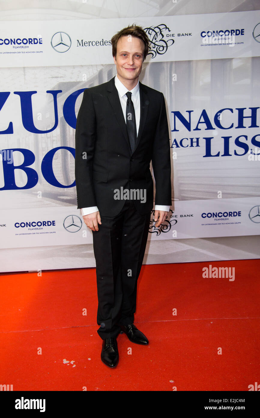 August Diehl at the premiere of Nachtzug nach Lissabon at Cinemaxx ...