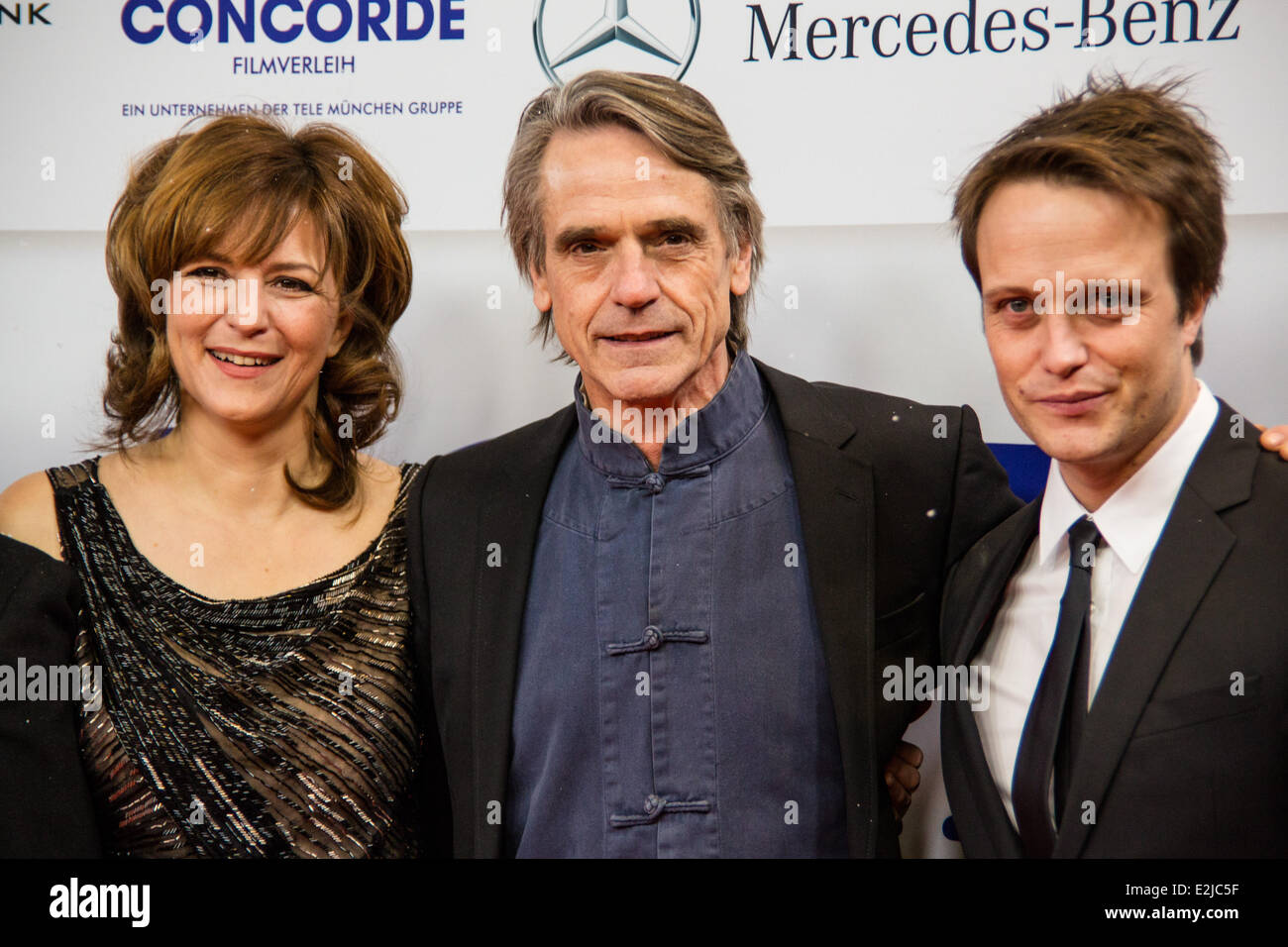 Martina Gedeck, Jeremy Irons and August Diehl at the premiere of ...