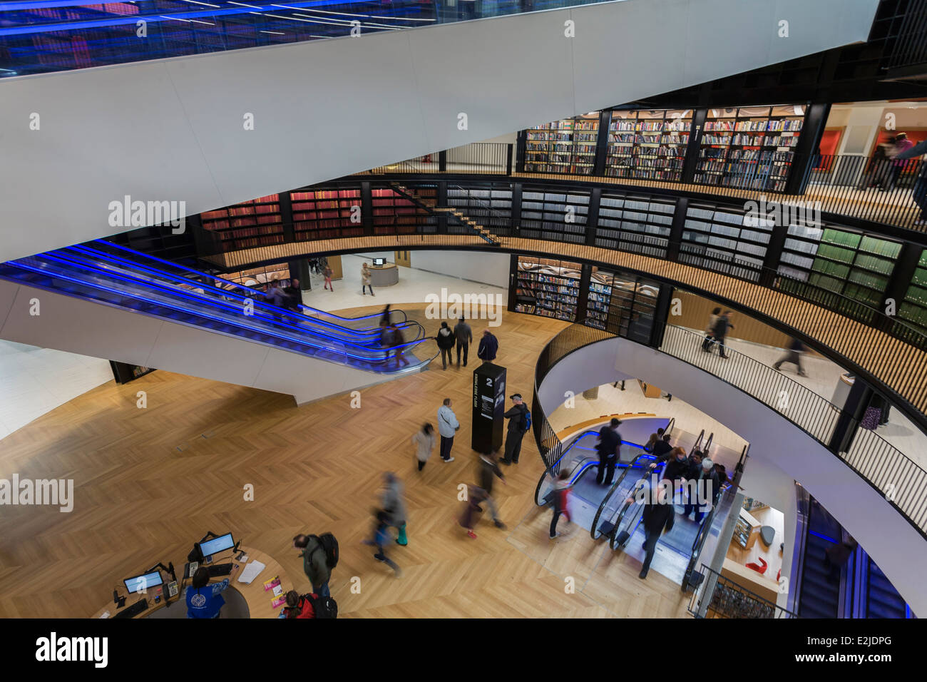 New Library of Birmingham, Centenary Square, West Midlands, England, UK ...