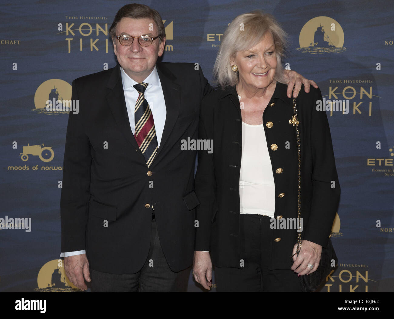 Per Poulsen-Hansen and family at the premiere of 'Kon-Tiki' at Kino ...