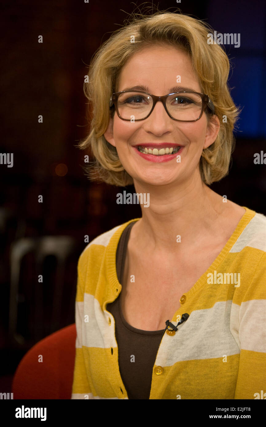 Yvonne Willicks at German TV show Koelner Treff at WDR studios ...
