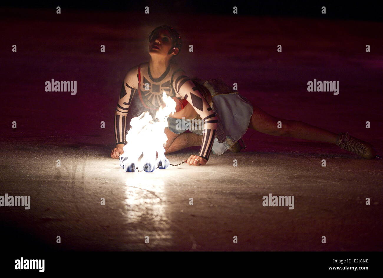 Sarah Connor at a special performance of Holiday on Ice show Speed at ...