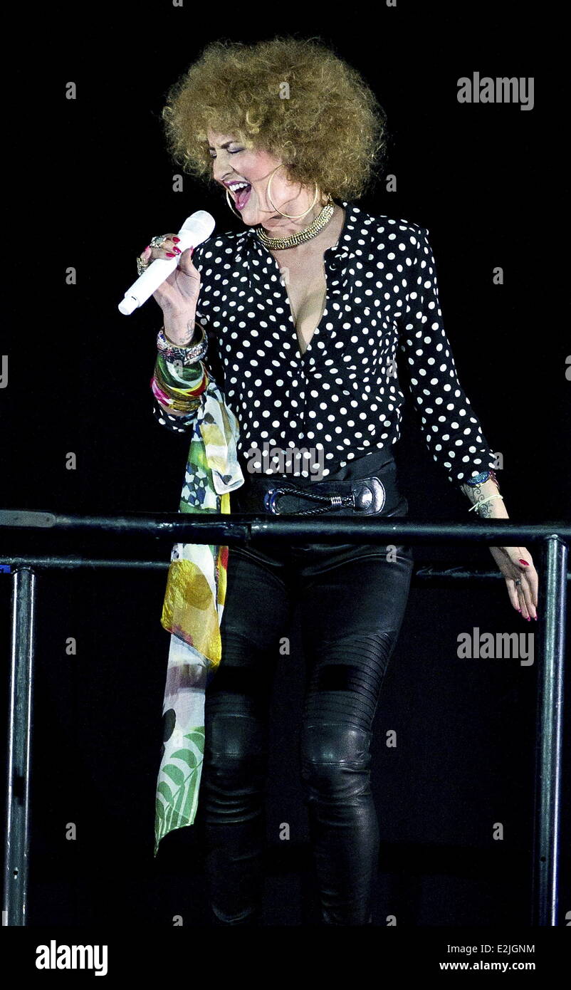 Sarah Connor at a special performance of Holiday on Ice show Speed at ...