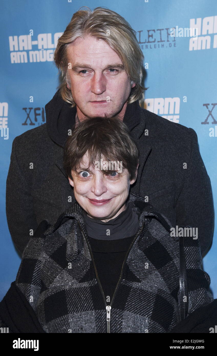 Detlev Buck and Katharina Thalbach at the premiere of 'Hai-Alarm am ...