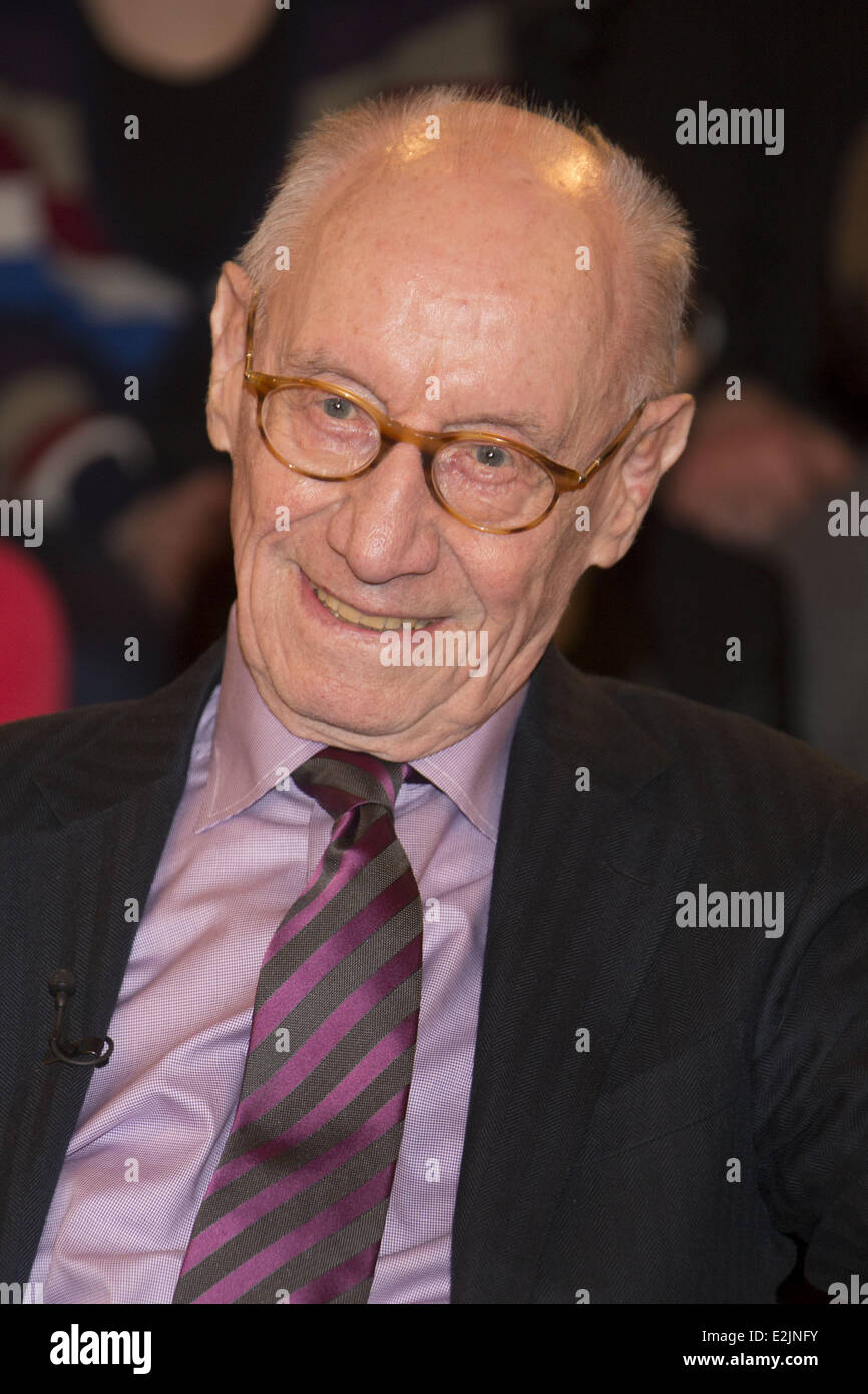 Edzard Reuter on German ZDF talkshow Markus Lanz. Where: Hamburg ...