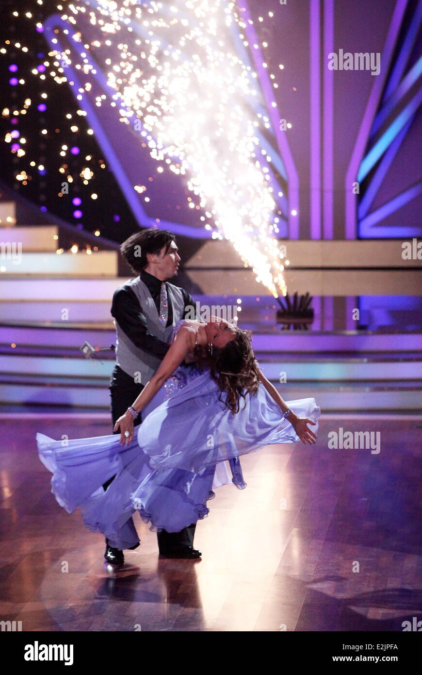 Simone Ballack, Erich Klann on German RTL TV show "Let's Dance" at ...