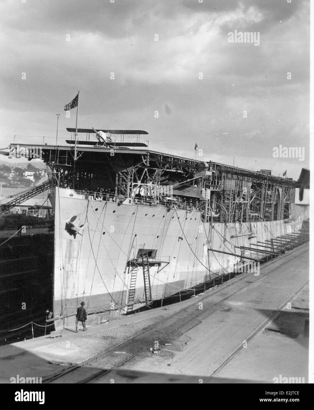Uss langley cv 1 hi-res stock photography and images - Alamy