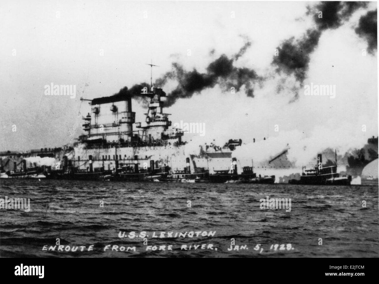CV-2, USS Lexington, 5Jan28 Stock Photo - Alamy