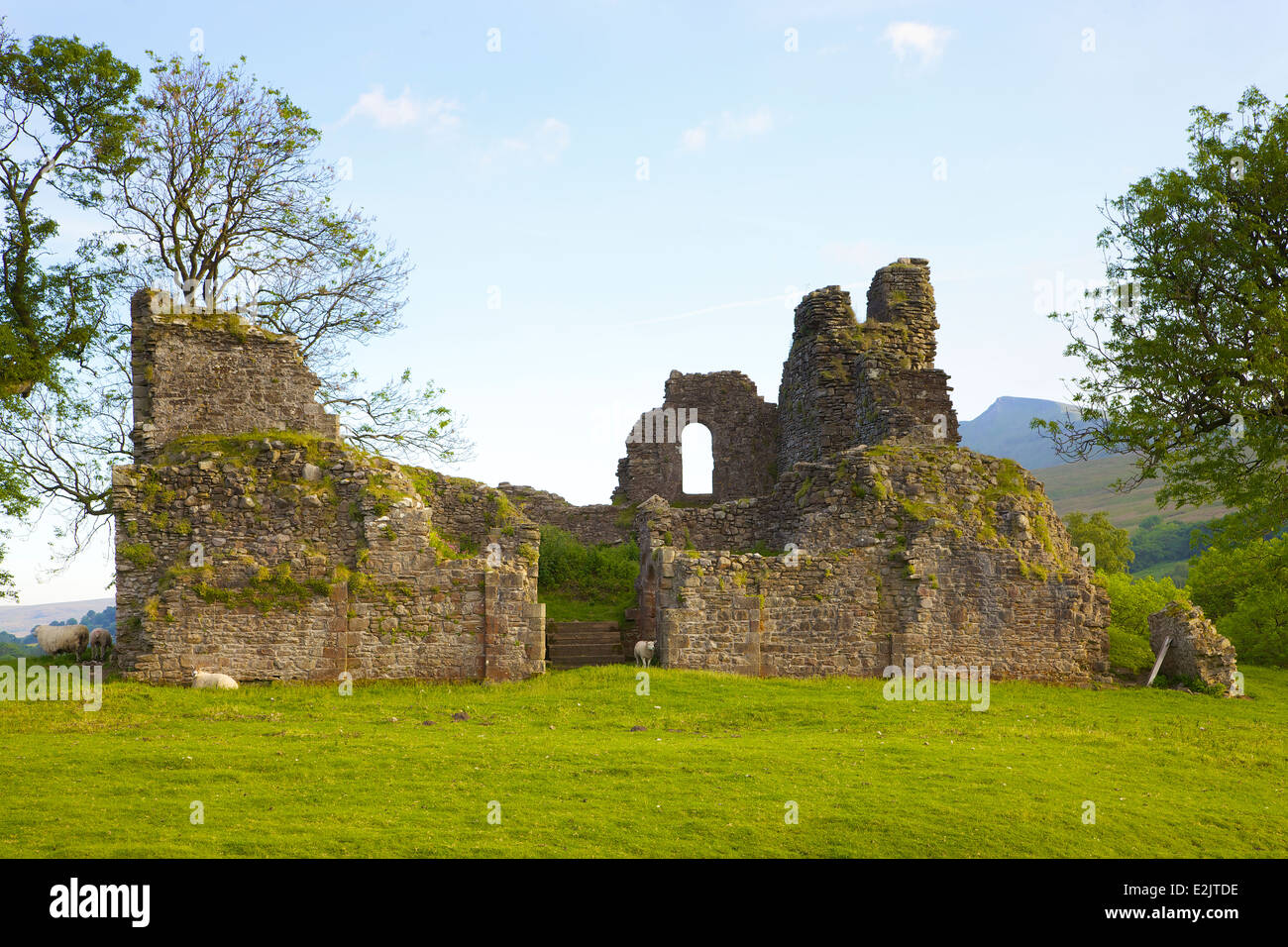 Pendragon Castle ruins of 12th century Norman fortification ...