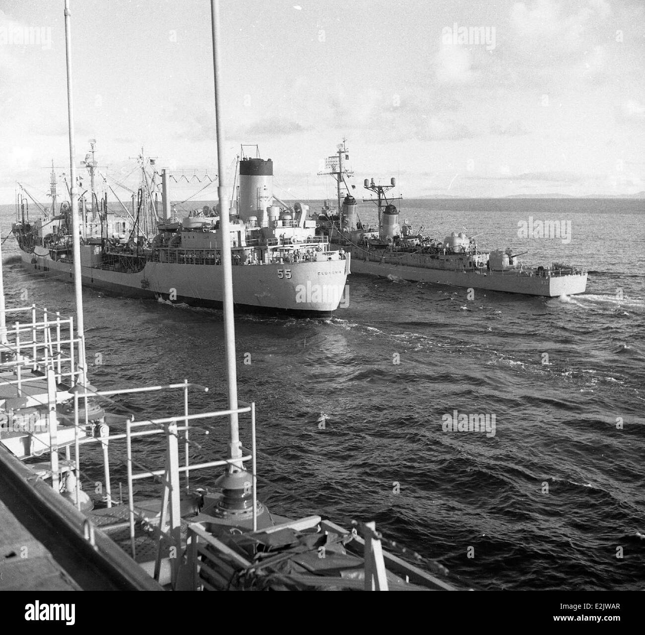 The USS Elokomin (AO-55) was a fleet oiler in the U.S. Navy during ...