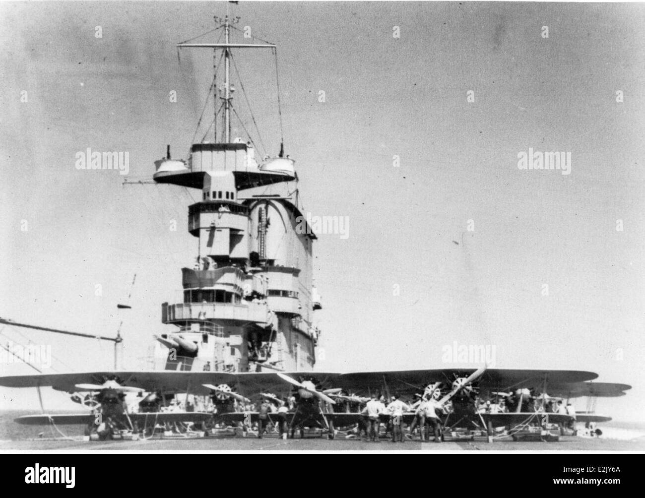 CV-2, USS Lexington, flight deck Stock Photo - Alamy