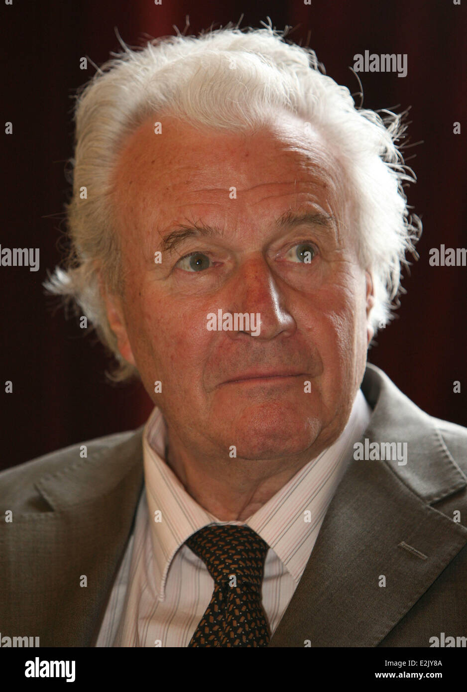 British conductor Sir Colin Davis at a portrait session at Semperoper ...