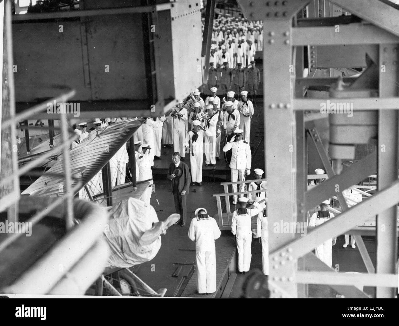 The USS Langley (CV-1), the U.S. Navy’s first aircraft carrier, is ...
