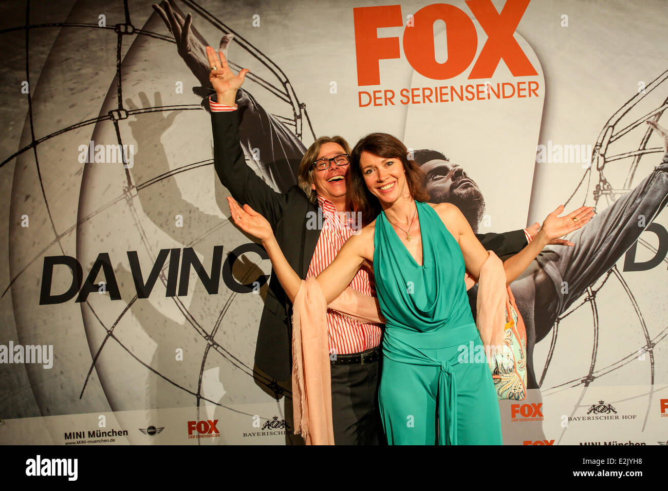 Percy Hoven and Silvia Laubenbacher at Da Vincis Demons premiere at ...