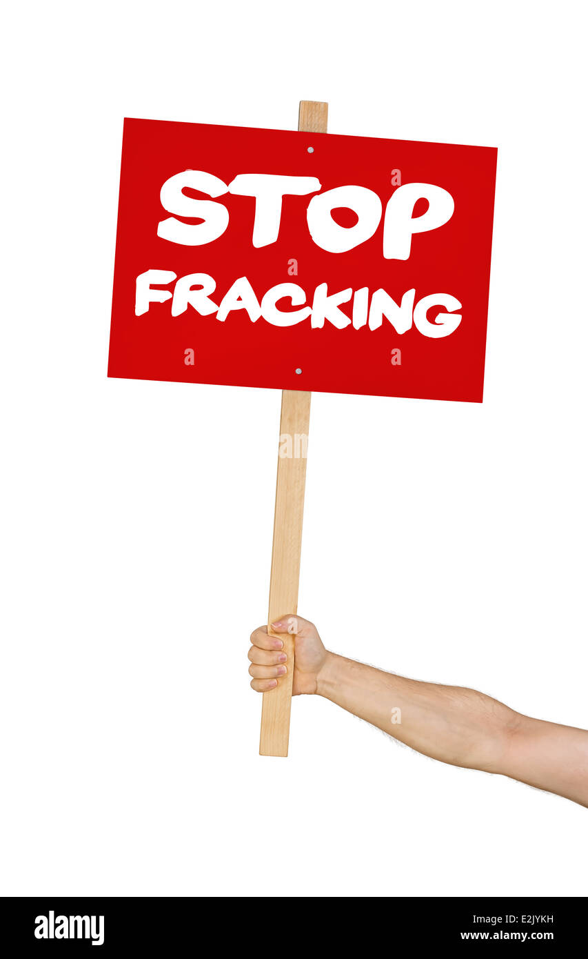 Hydraulic fracturing protesting fracking sign hi-res stock photography ...