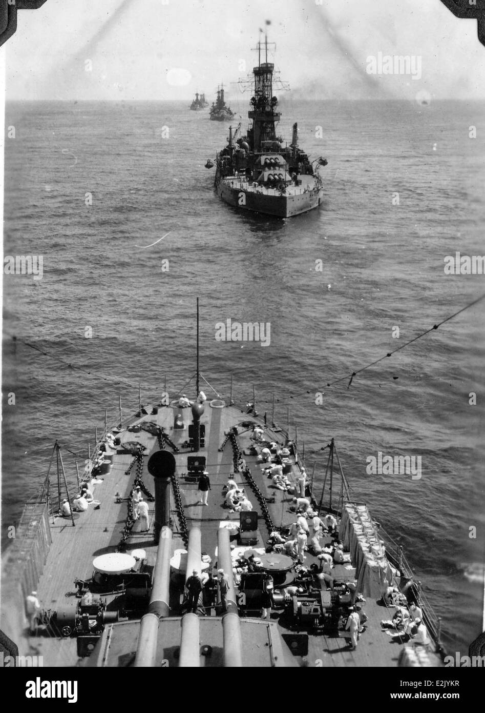 The BB-39 USS Arizona, a Pennsylvania-class battleship, is shown ...
