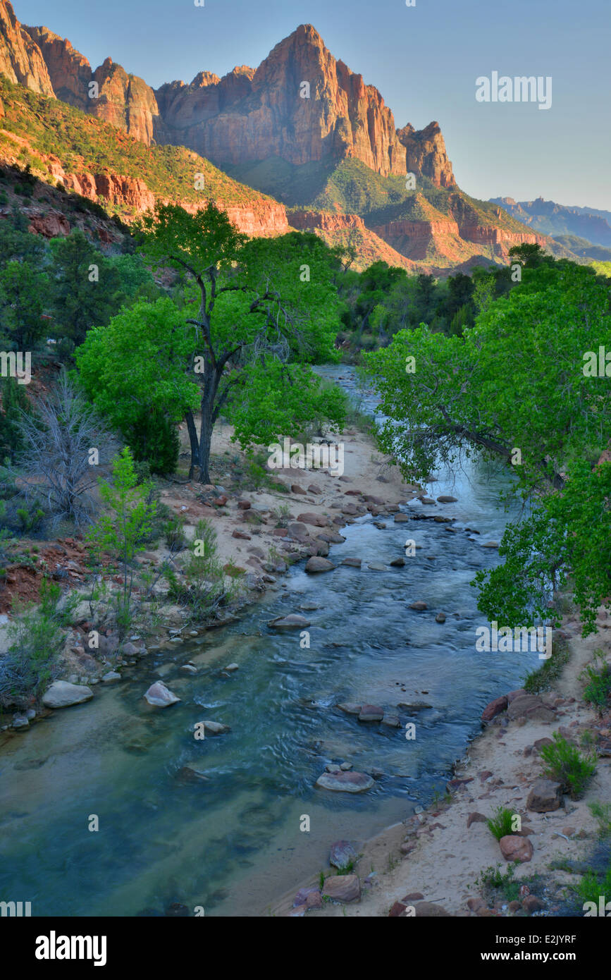 Colorful sandstone in Zion National Park in southwestern Utah Stock ...