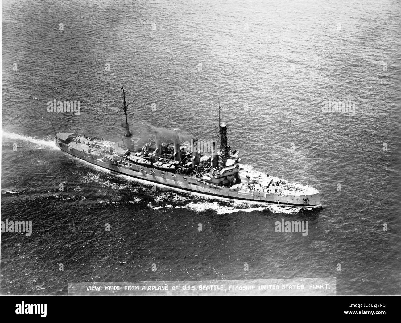 The USS Seattle (ACR-11), a Tennessee-class armored cruiser, served in ...