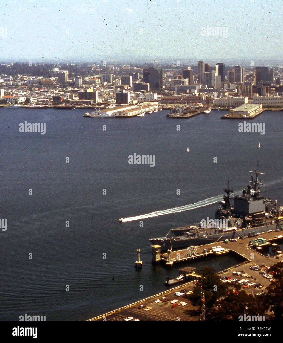 This photograph from the San Diego Air and Space Museum shows a view of ...