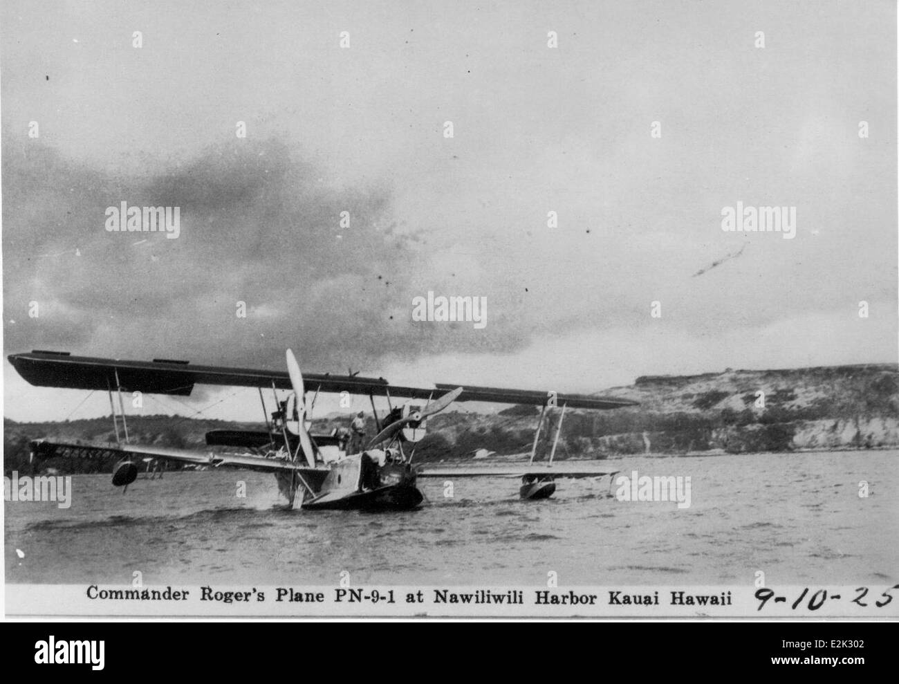 This photo shows the Naval Aircraft Factory PN-9 seaplane, A-6878, in ...