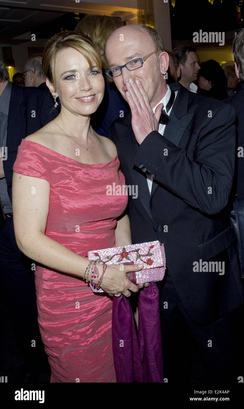 Tina Ruland and guest at Deutscher Filmpreis (German Movie Awards) at ...