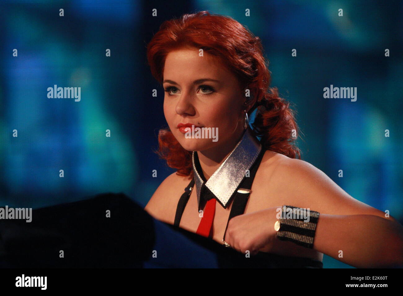 Lisa Wohlgemuth at the German RTL TV show Deutschland sucht den ...