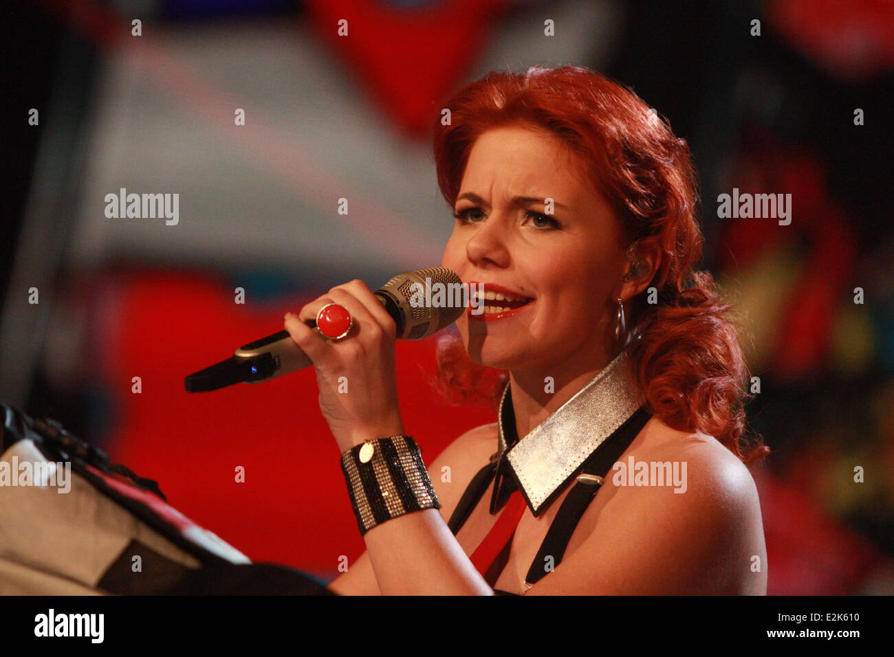 Lisa Wohlgemuth at the German RTL TV show Deutschland sucht den ...