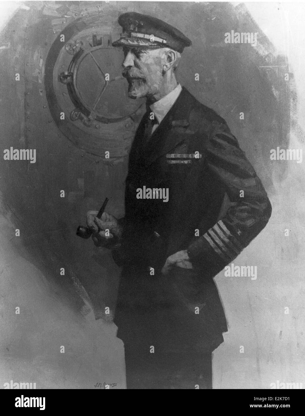 A portrait of Admiral Joseph Mason 'Bull' Reeves, a distinguished U.S ...