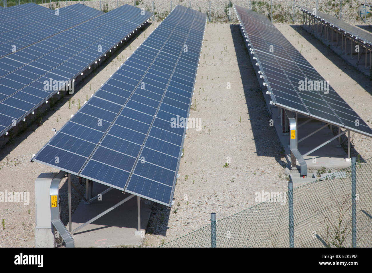 Photovoltaic solar power station Stock Photo - Alamy