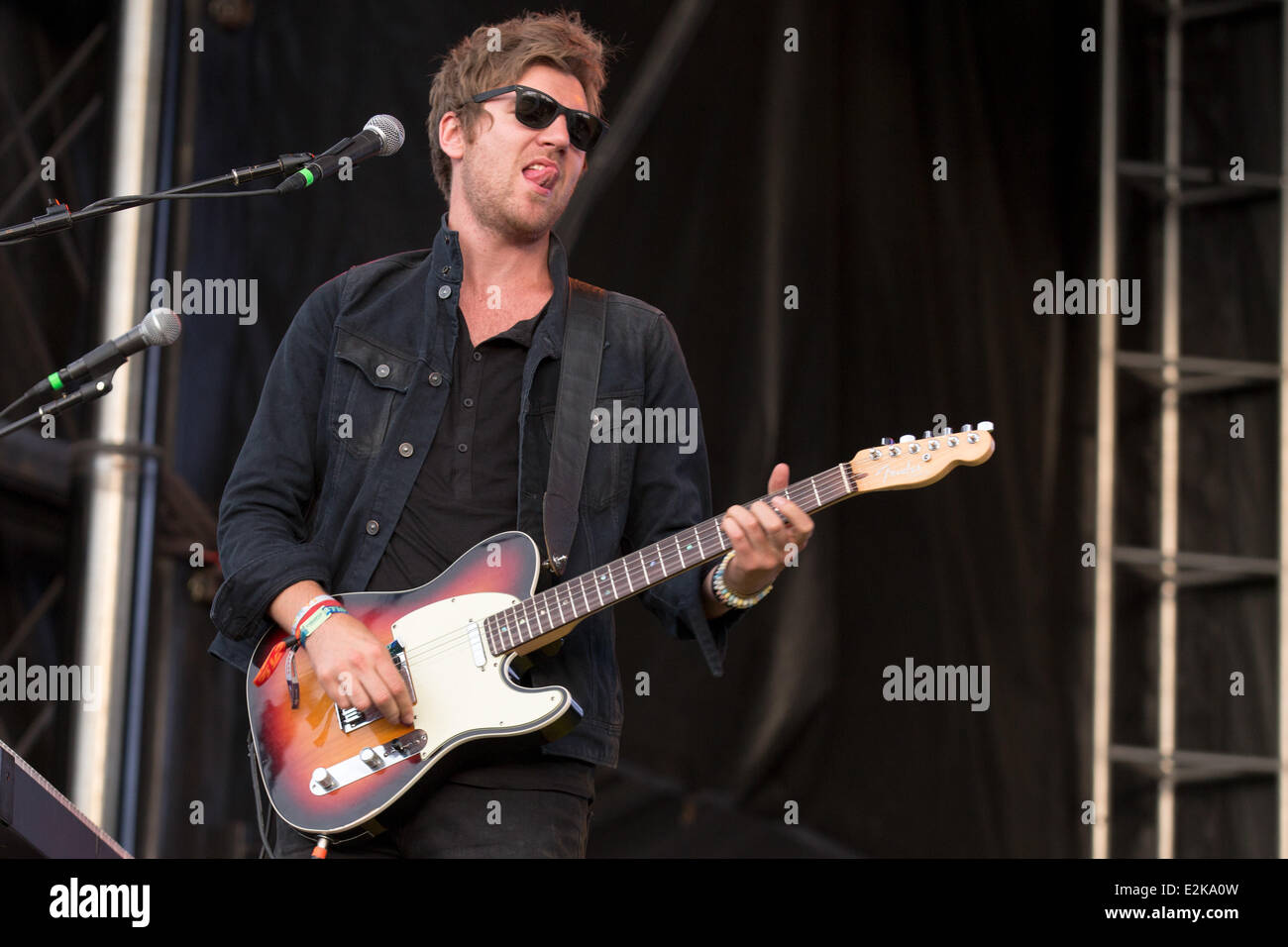 Dover, Delaware, USA. 19th June, 2014. Guitarist MARK PRENDERGAST of ...