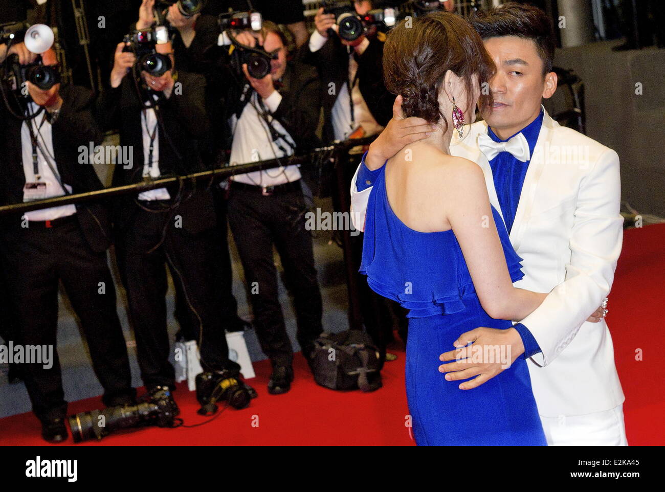 Baoqiang Wang and Ma Rong at the Tian Zhu Ding premiere during 66th ...