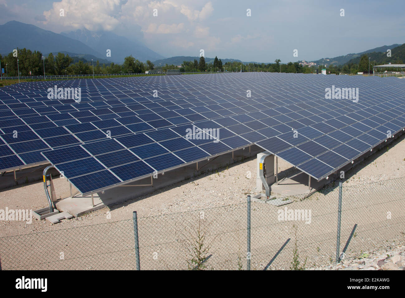 Photovoltaic solar power station Stock Photo - Alamy