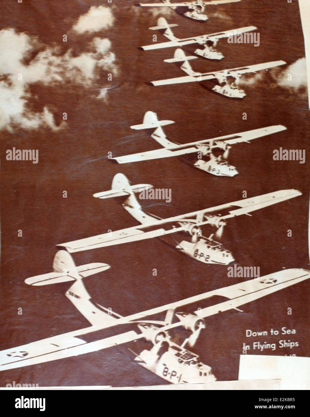 This photo features the Consolidated PBY Catalina, a flying boat used ...