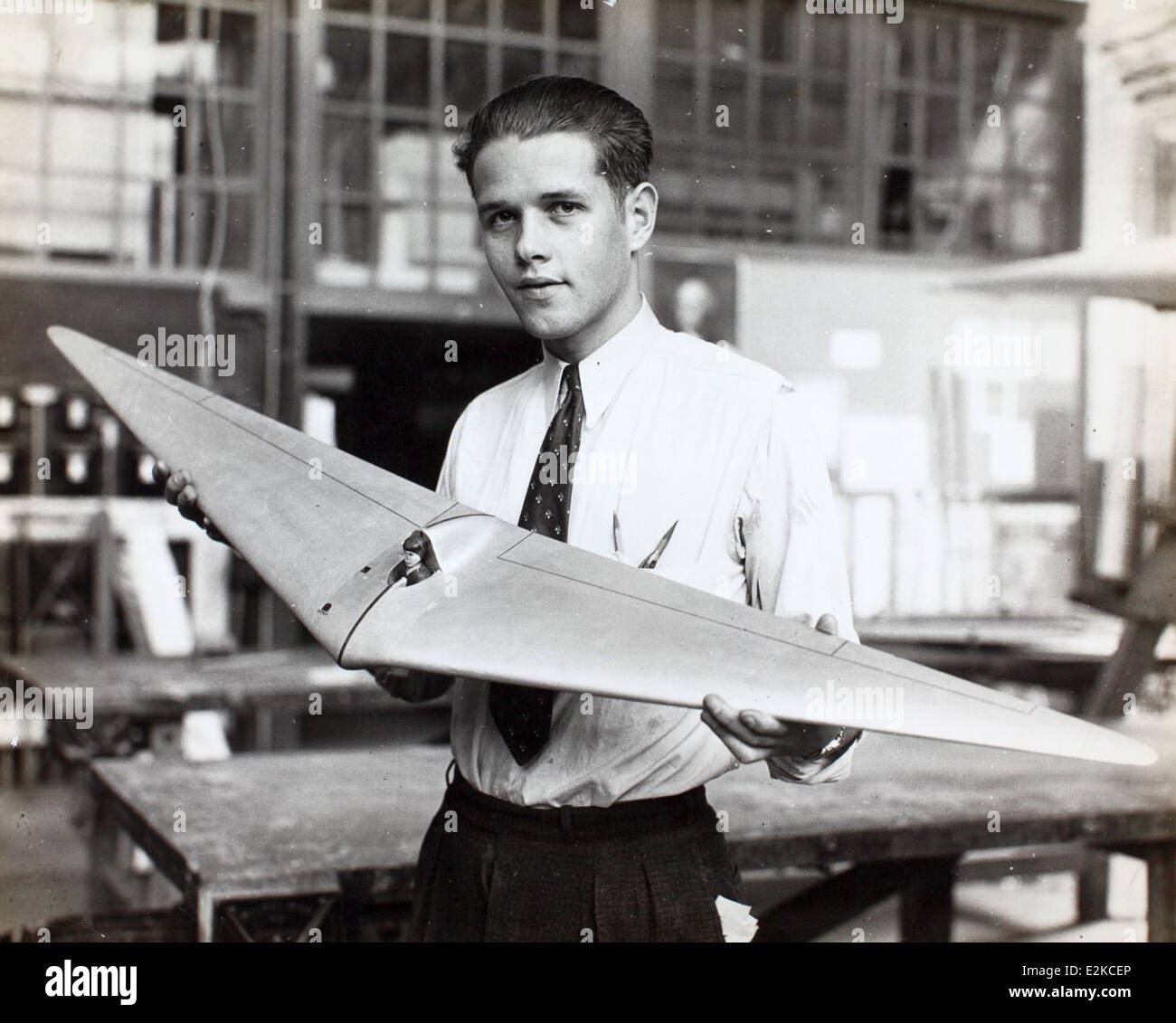 This image features Charles Freel with the Convair B-36, a strategic ...