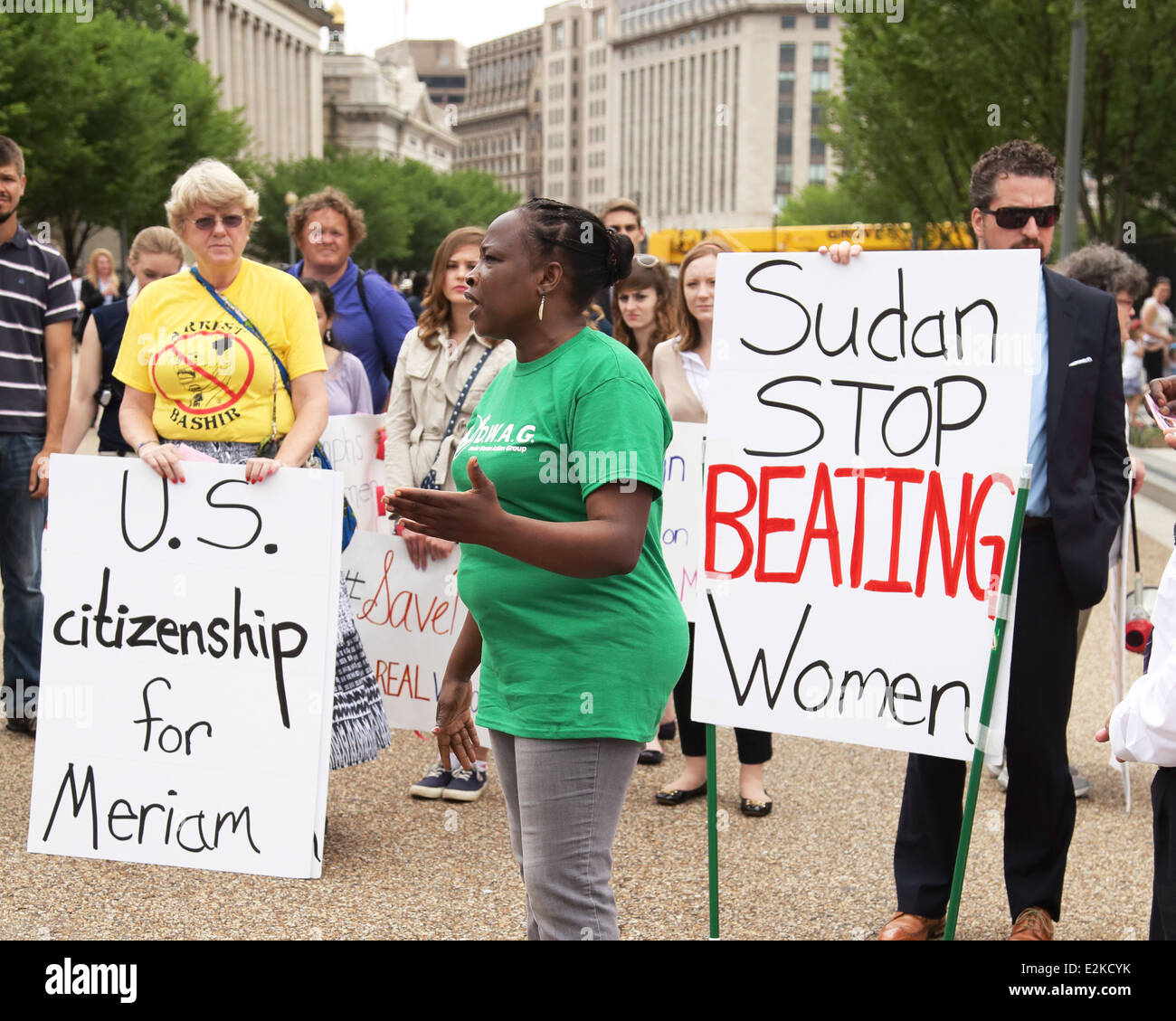 DEMO WANTING US CITIZENSHIP FOR Meriam Ibrahim IN WASHINGTON DC Stock ...