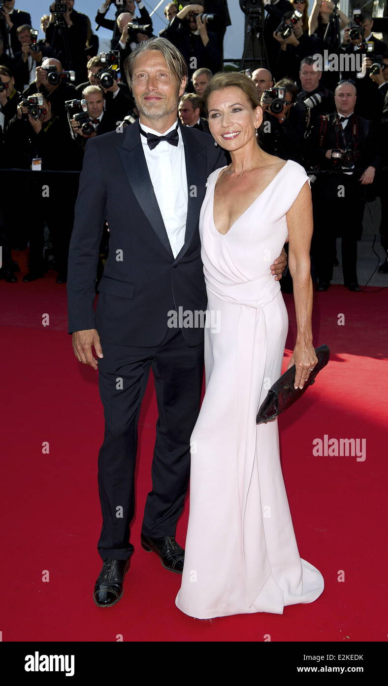 Mads Mikkelsen and Hanne Jacobsen at the 66th Cannes Film Festival ...