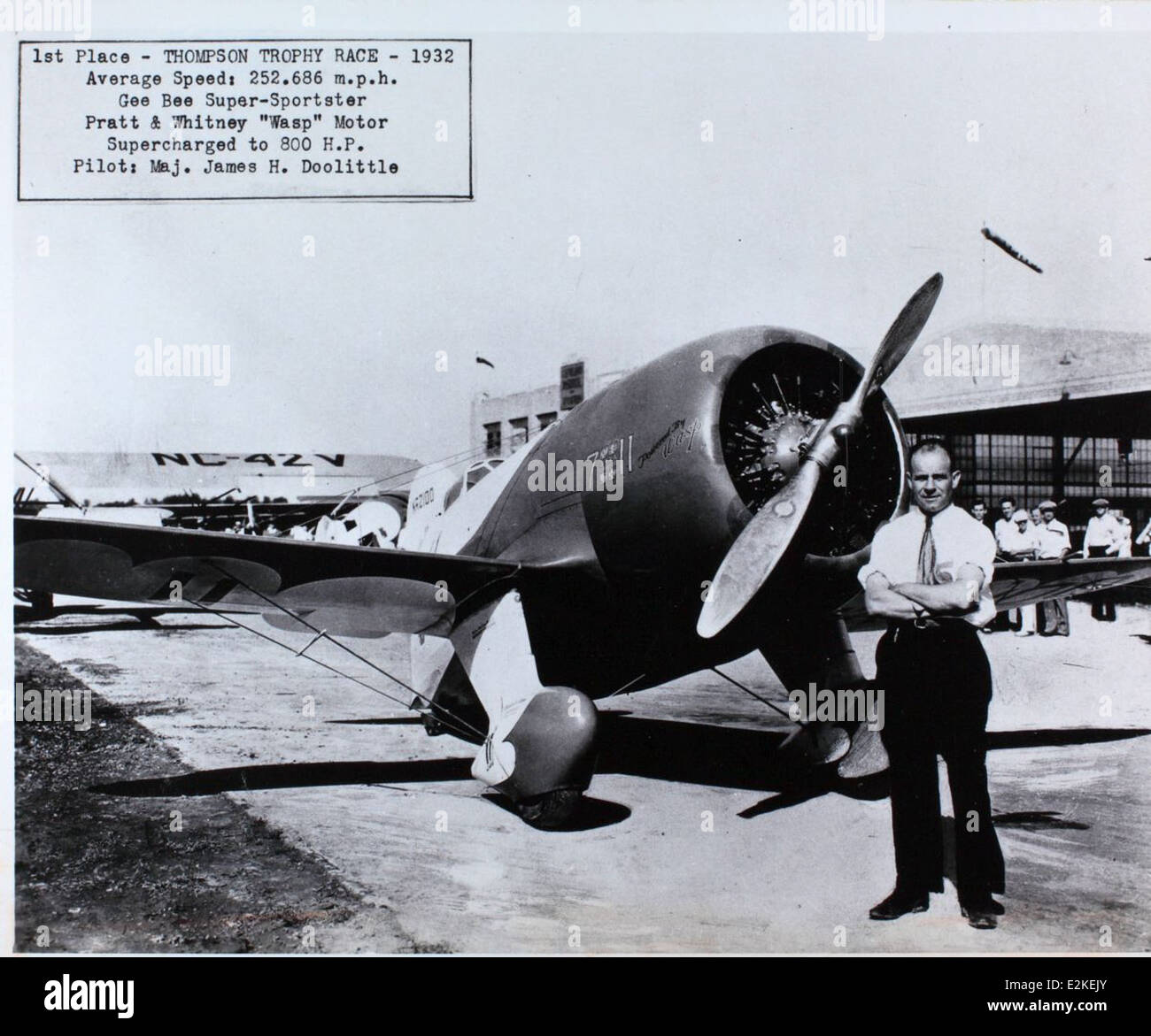 The Gee Bee Super-Sportster, flown by aviation legend Jimmy Doolittle ...