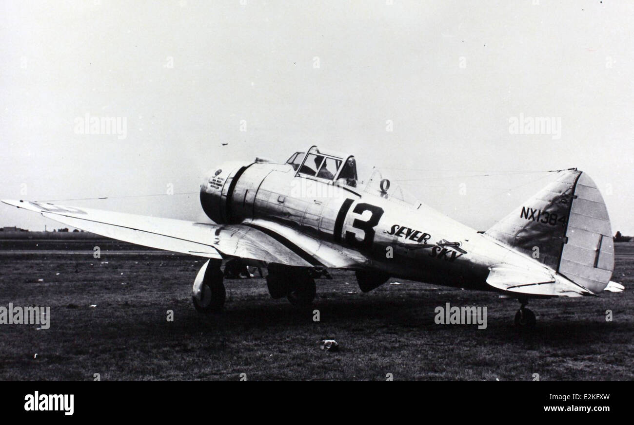 The Seversky AP-7, piloted by Jackie Cochran, competed in the National ...