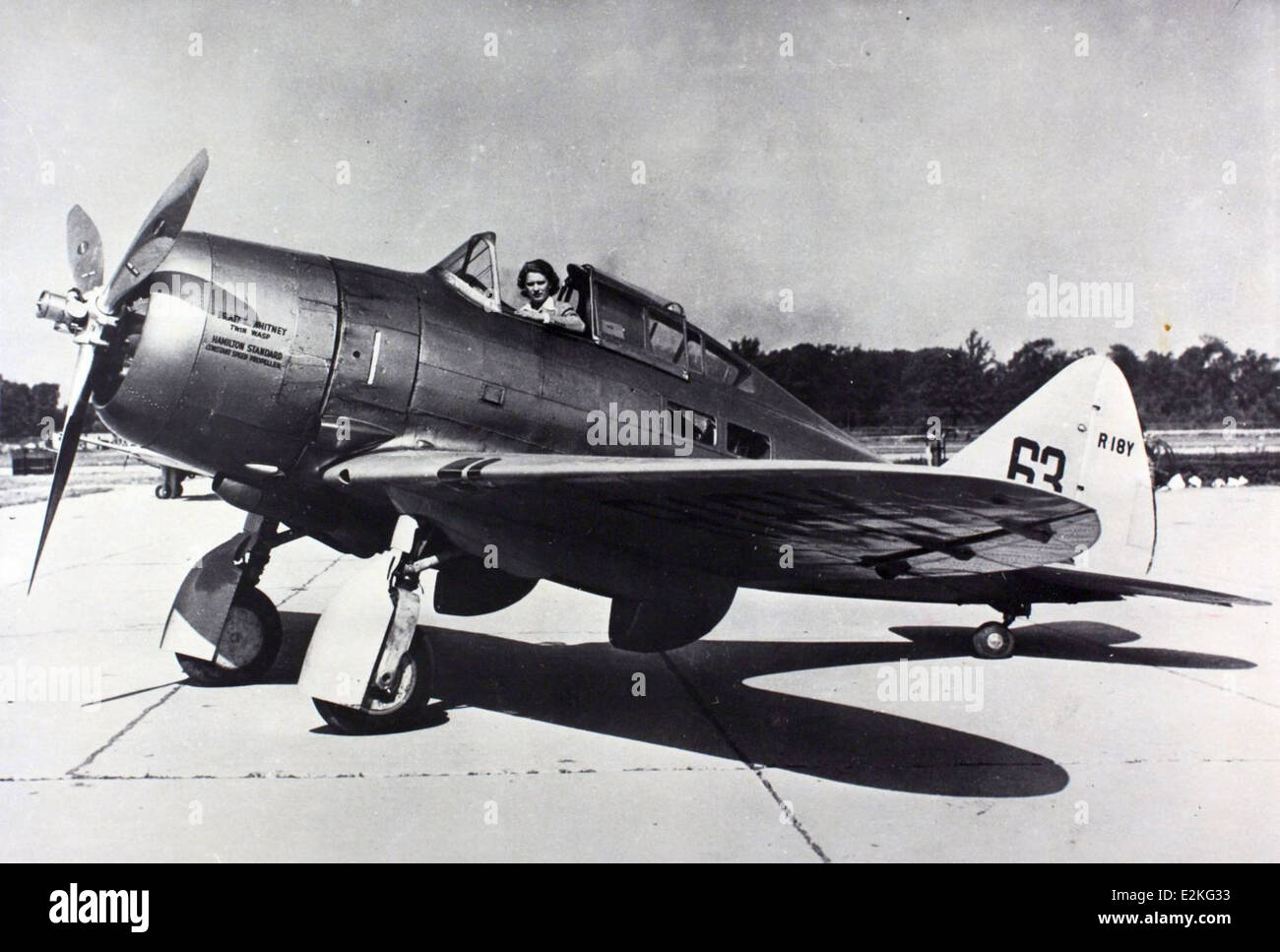 The Seversky SEV-2S, piloted by aviation pioneer Jacqueline Cochran ...