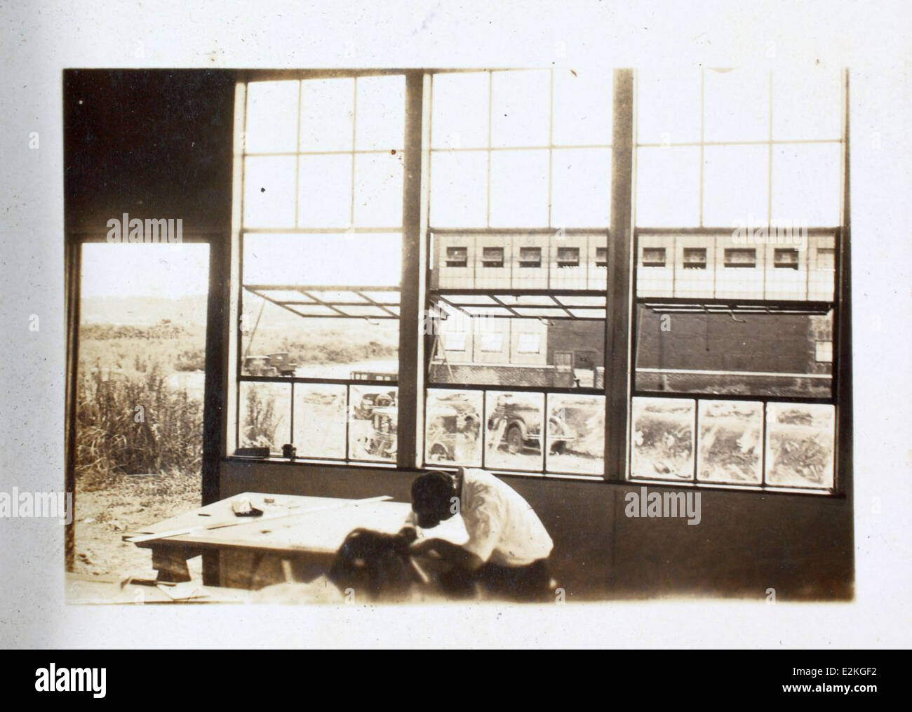 This photo shows the Prudden Whitehead Trimotor, an early aircraft ...