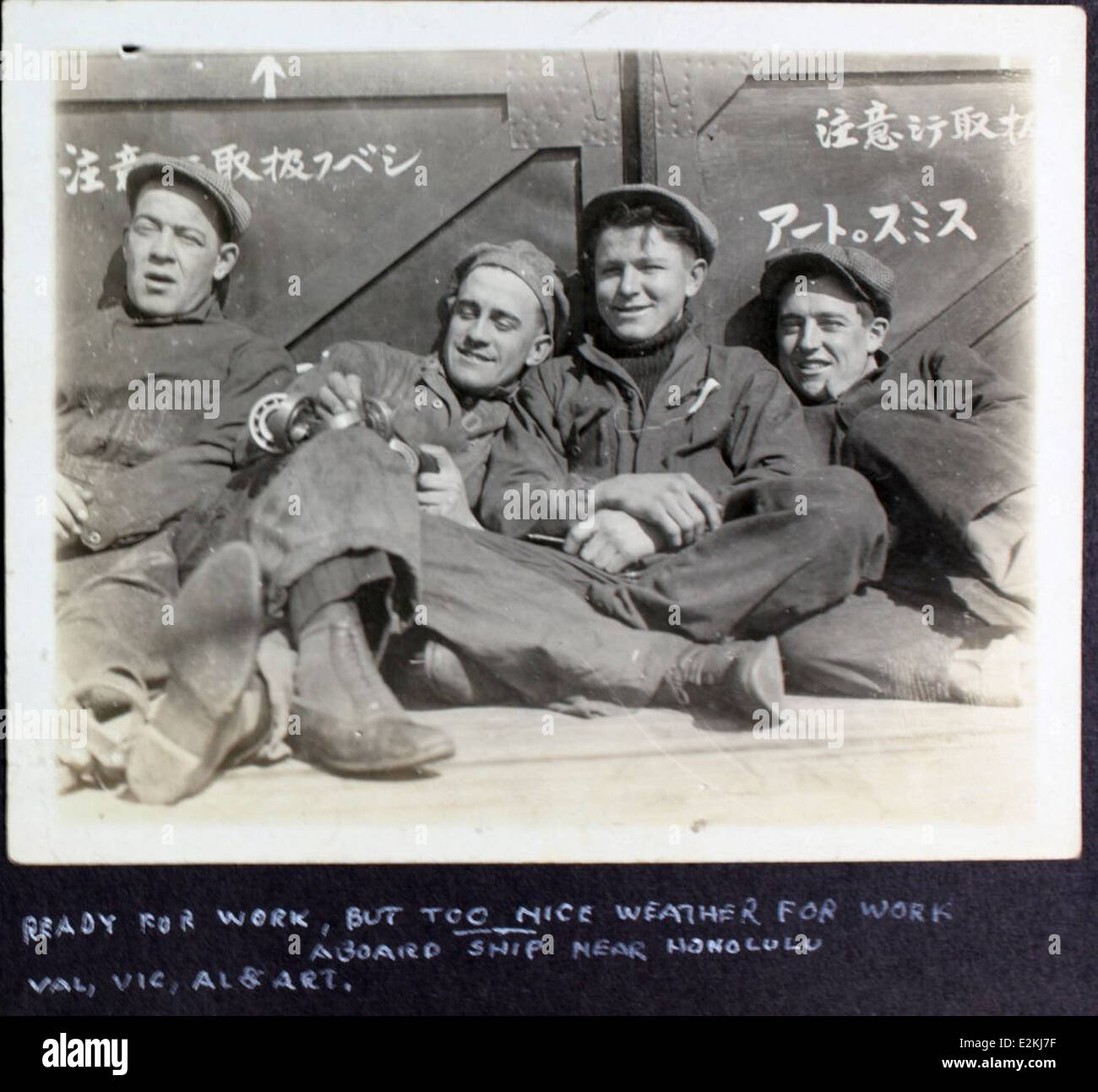 This image from the Al Menasco album features aviators Arthur R. Smith ...