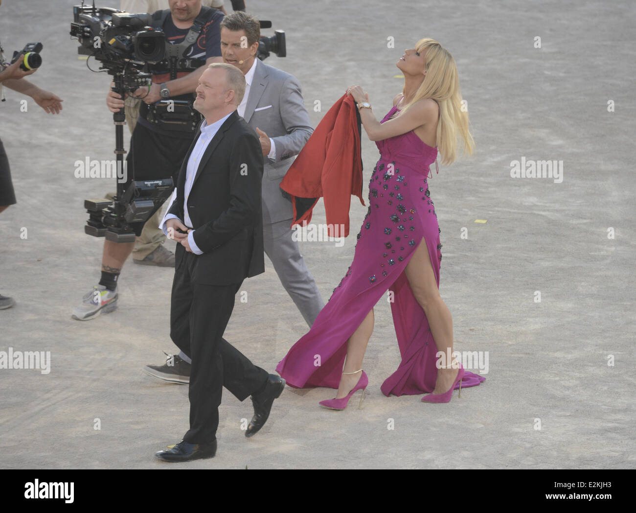 Michelle hunziker and stefan raab on hi-res stock photography and ...