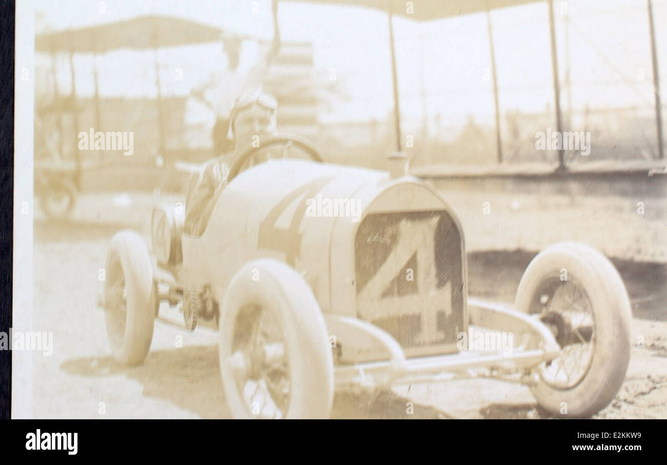 This photograph from the Al Menasco album shows early aviation pioneers ...
