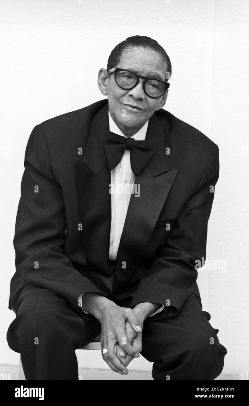 American jazz singer Jimmy Scott poses for a portrait in Los Angeles ...